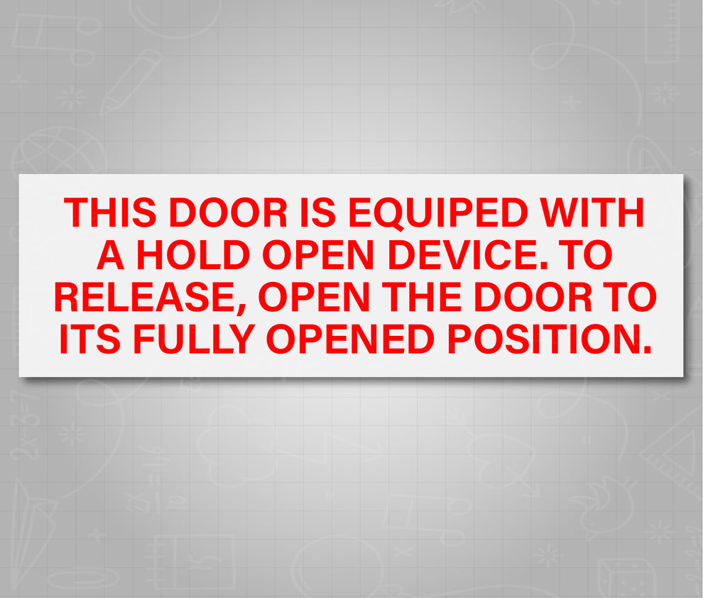 Door Hold Open Device Instructions - School Bus Decal Sticker – Bus Decals